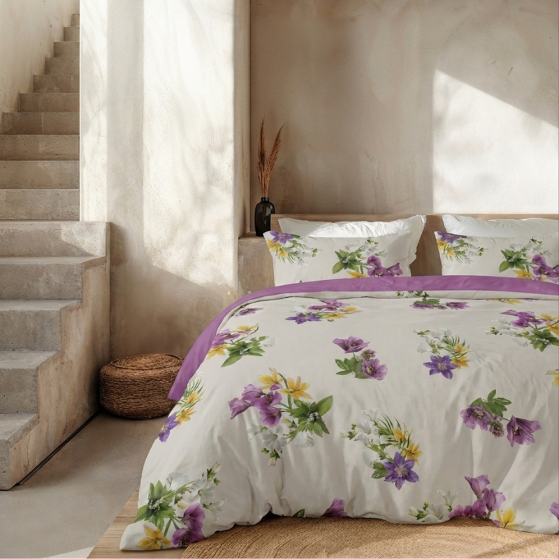 Dekbedovertrek Percale Katoen - Mini Gardenflower | Dekbed Discounter